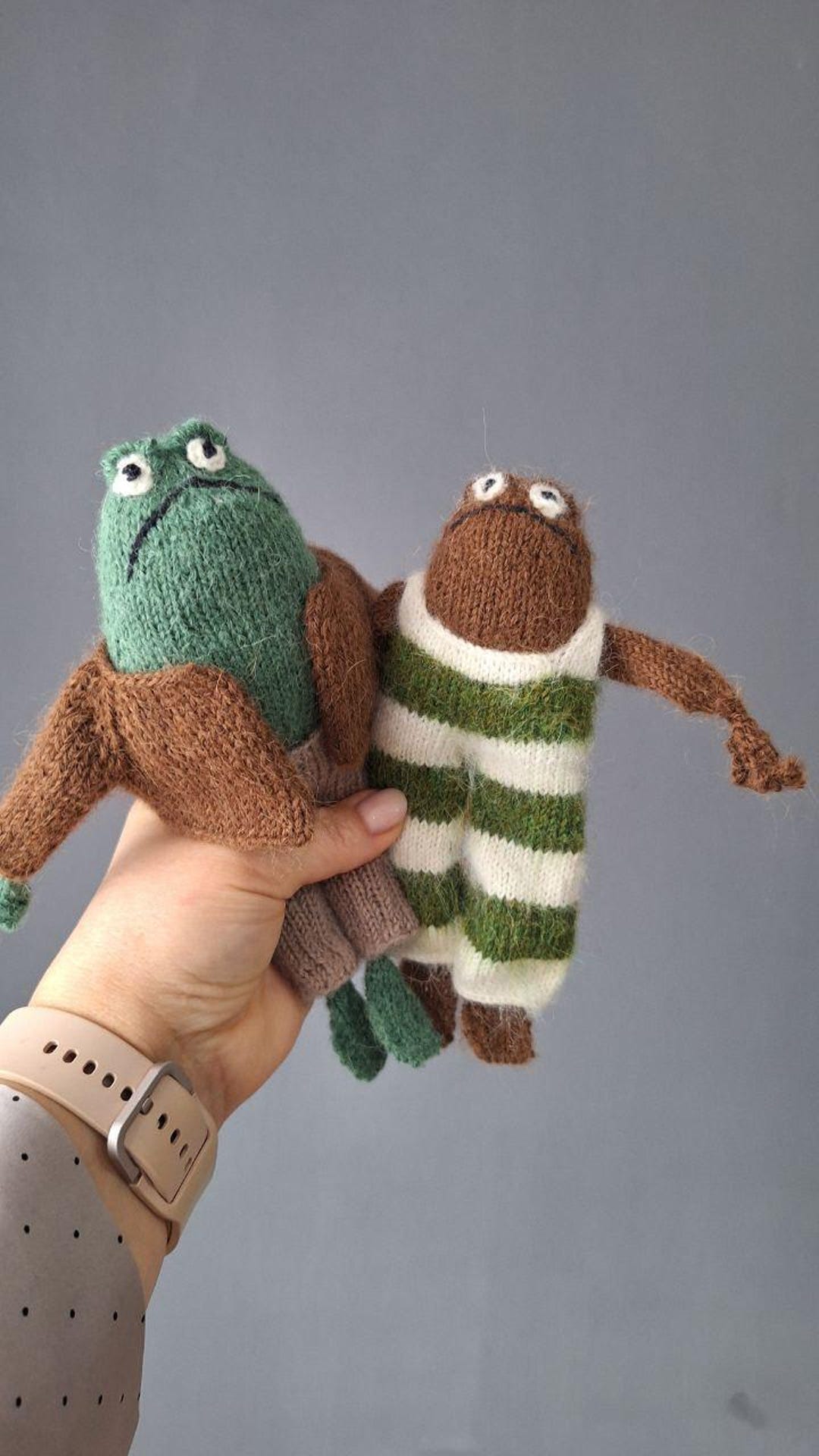 Frog and Toad Friends – Hand Knit Frog & Toad Dolls | Storybook Gift ...