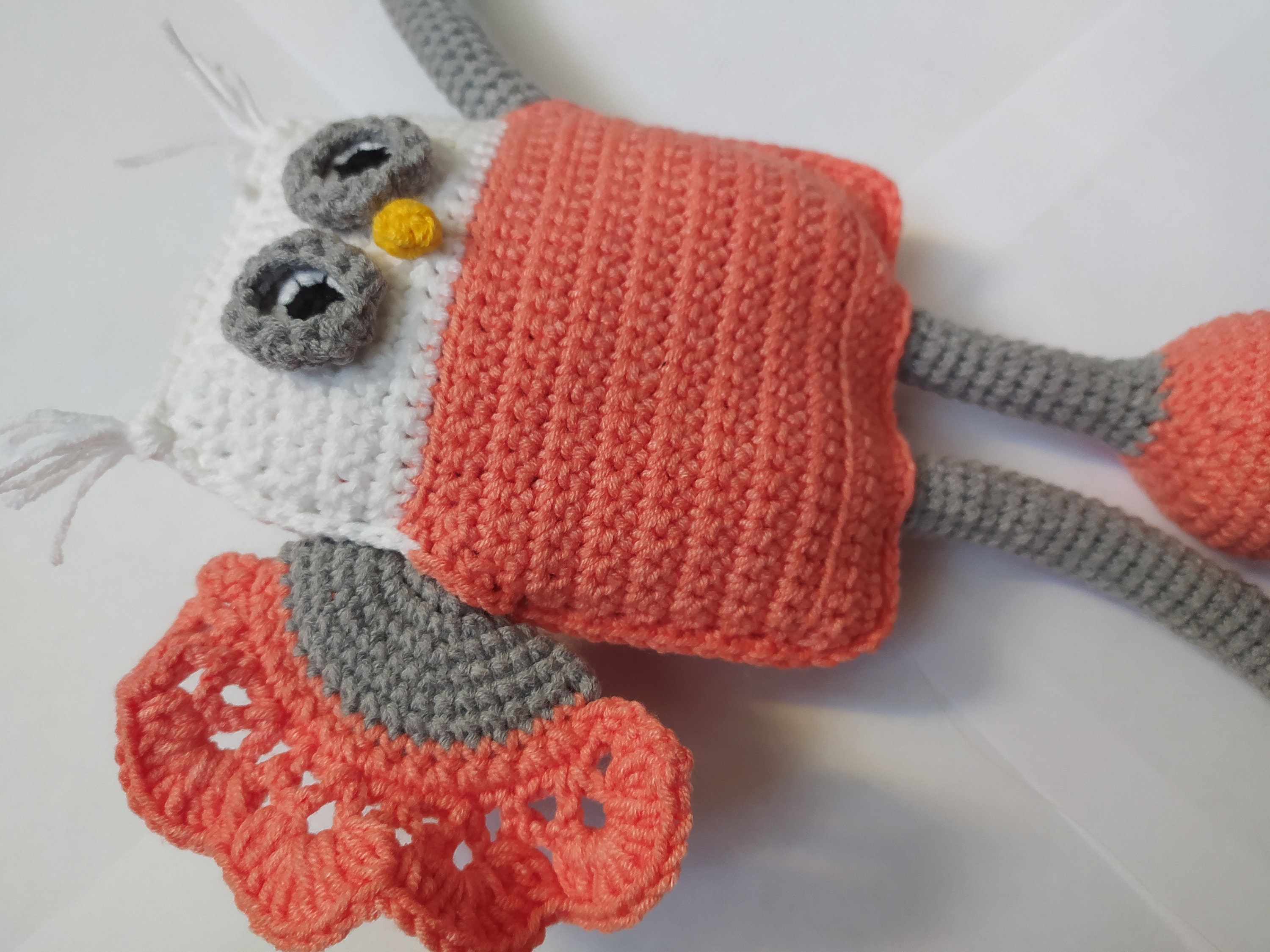 Crochet Pattern, Owl Fidget Toy Kids, Stretchable Sensory Toy Stroller ...