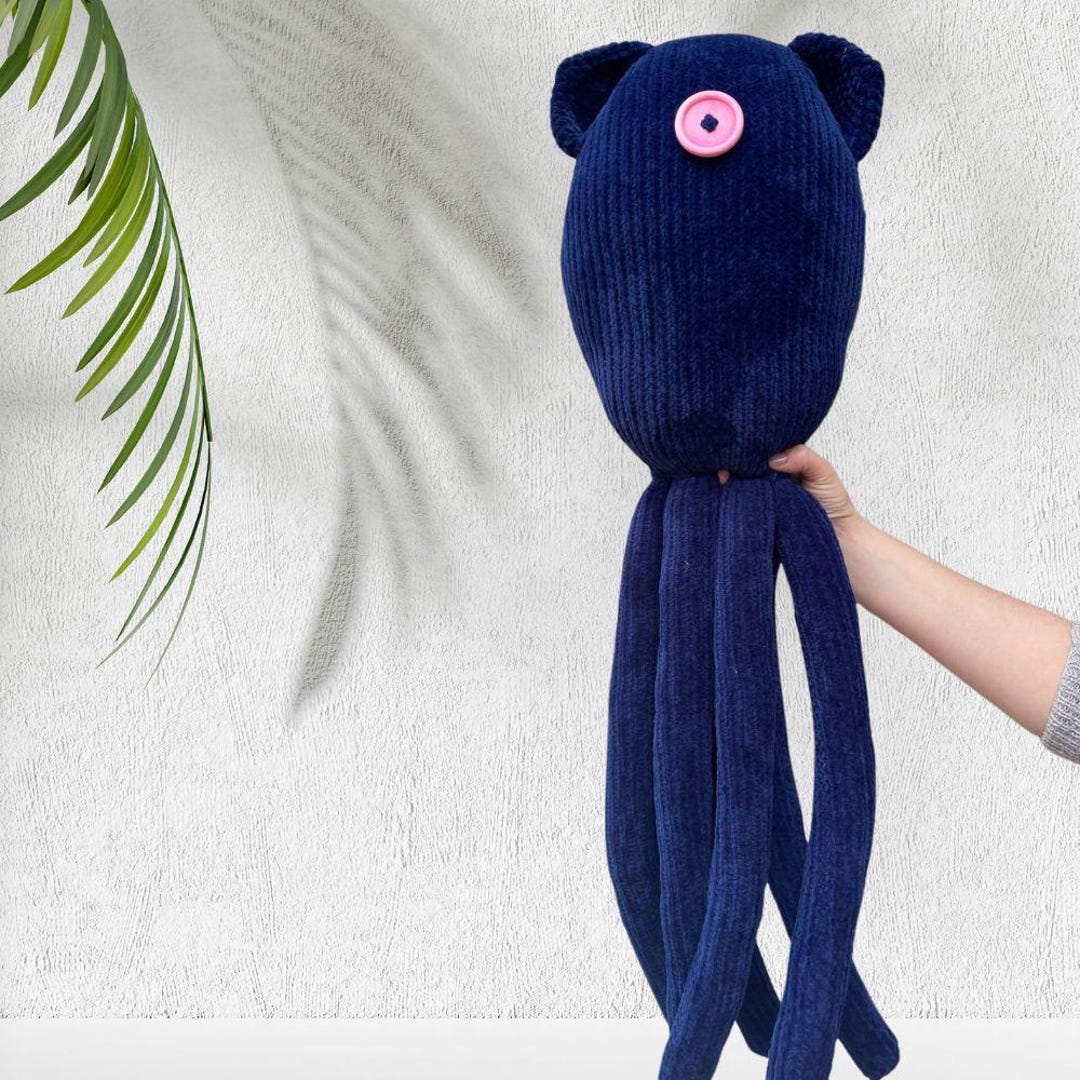 Giant Knit Coraline Squid • Nightmare World Plush • Creepy Cute Soft ...
