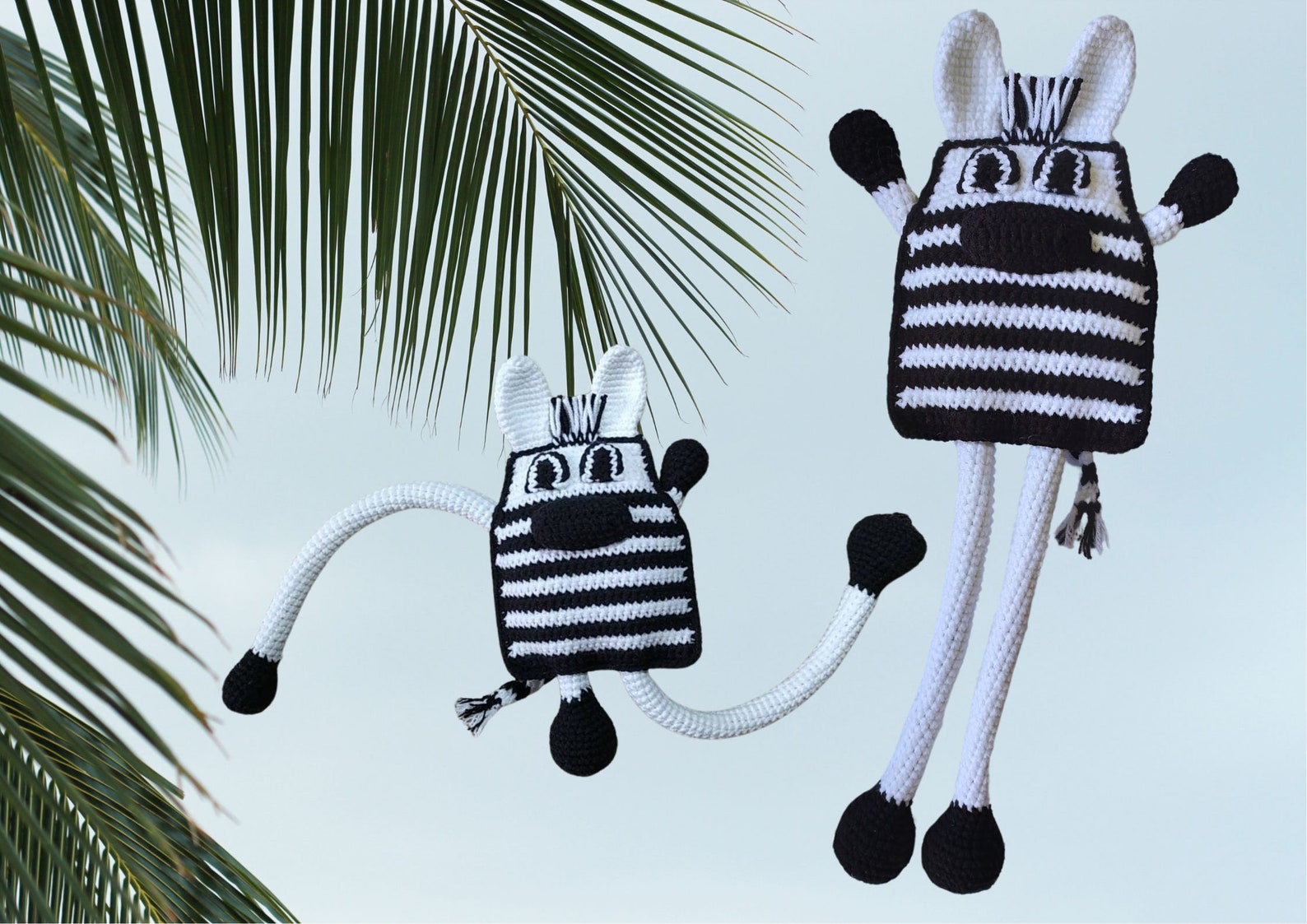 Crochet Pattern,diy Zebra, Pullable Crochet, Crochet Zebra, Fidget Toy ...