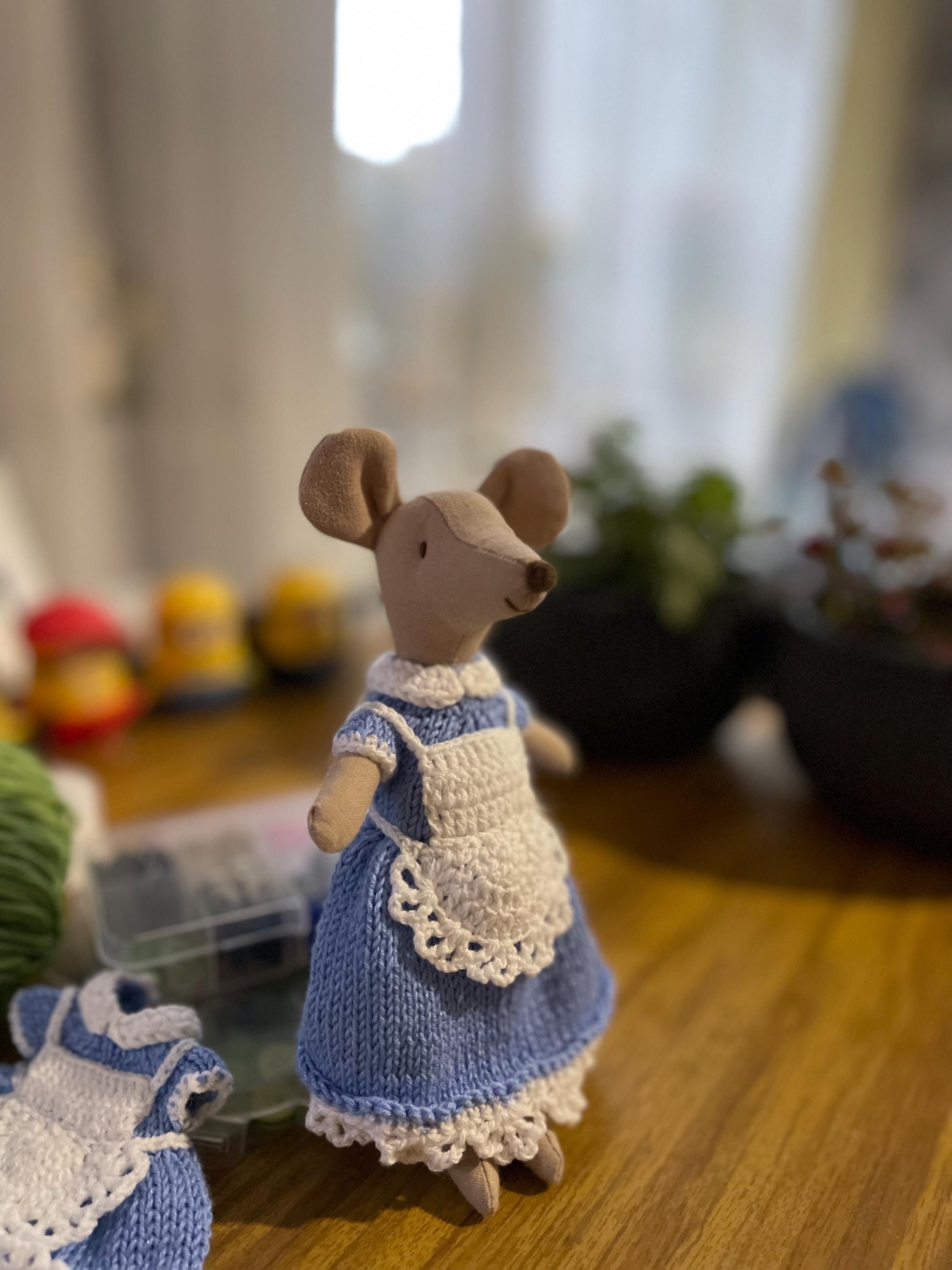 Maileg Mouse Clothes Outfit Knitted Miniature Wardrobe Christmas Gift ...