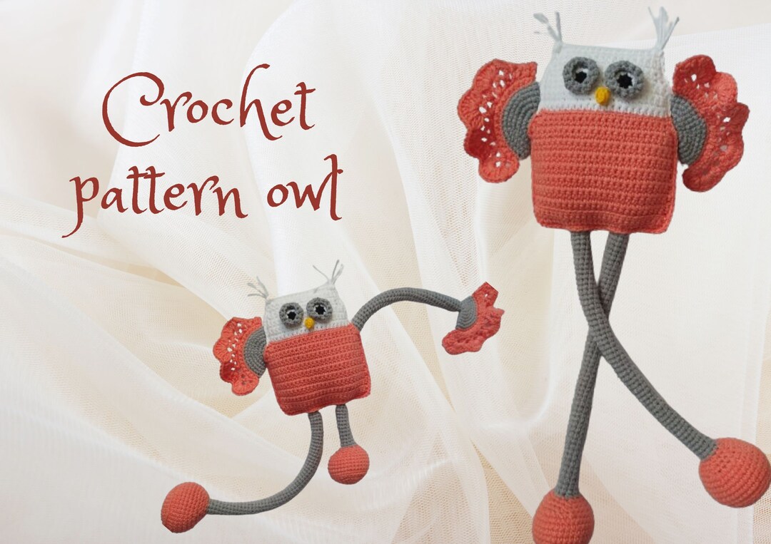 Crochet Pattern Owl, Fidget Toy Kids,diy Digital File, Stretchable ...