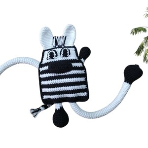 Crochet Pattern,diy Zebra, Pullable Crochet, Crochet Zebra, Fidget Toy ...