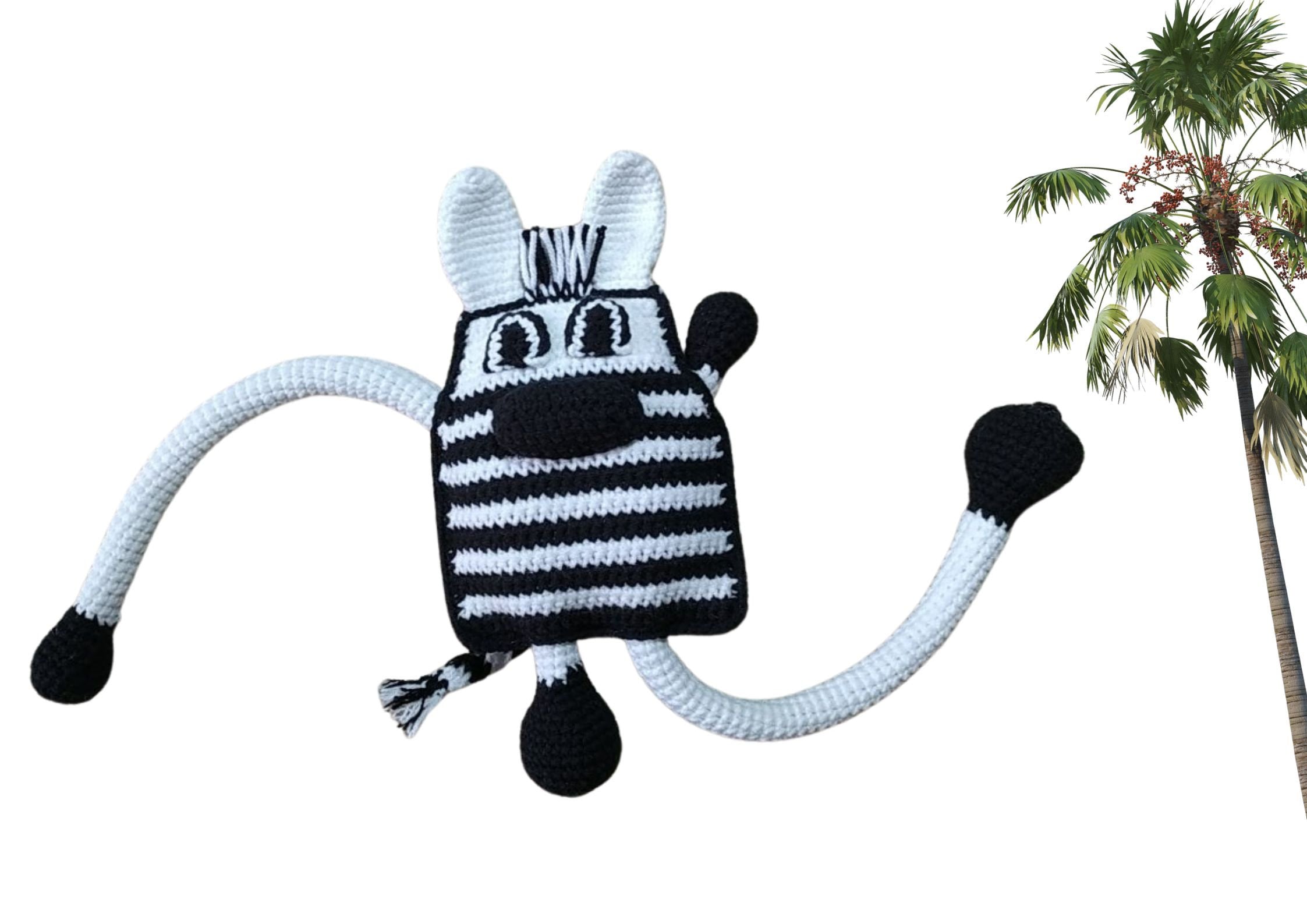 Crochet Pattern,diy Zebra, Pullable Crochet, Crochet Zebra, Fidget Toy ...