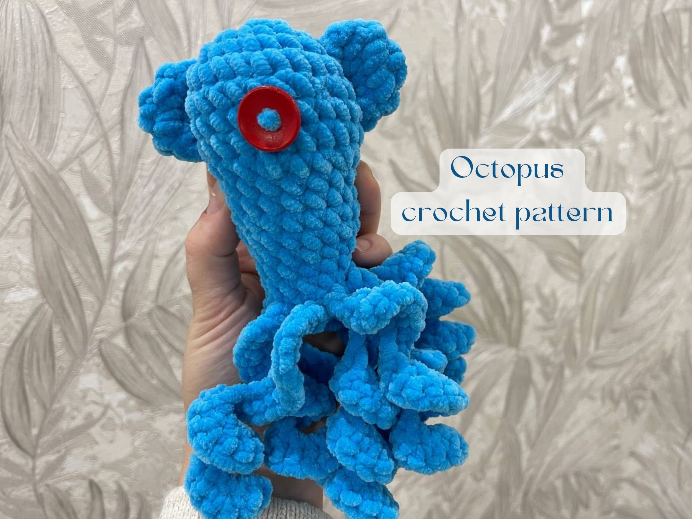 Coraline Octopus, DIY, Crochet Pattern, Crochet Octopus, Plush Octopus ...