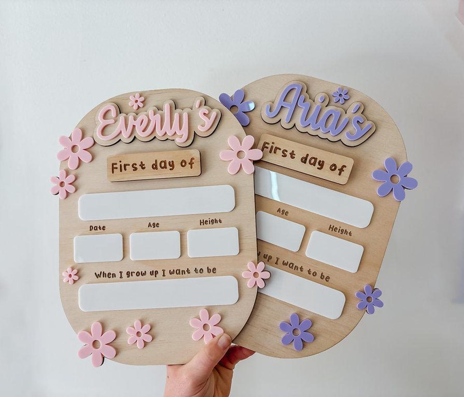 White Daisy Interchangeable First Day Board Back to School Board ...