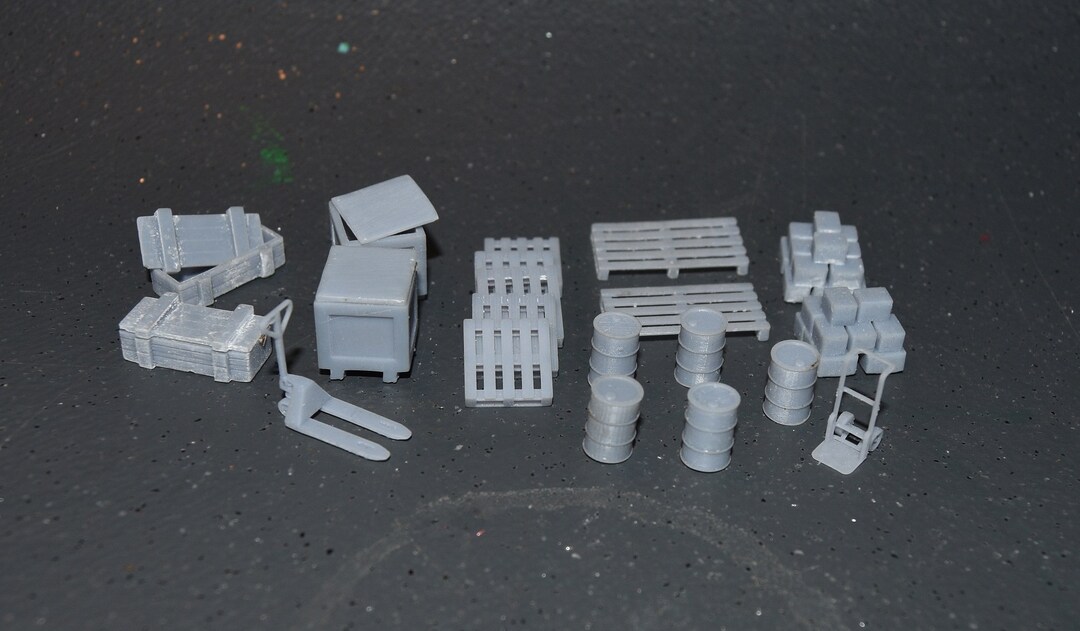 Lot Pallet Truck Devil Boxes Cans Pallets Crates Train Decor - Etsy