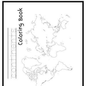 Printable Continents Coloring Book With Spelling and Writing Guides. - Etsy