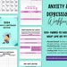 Anxiety and Depression Workbook BUNDLE 120 Page Digital Download ...