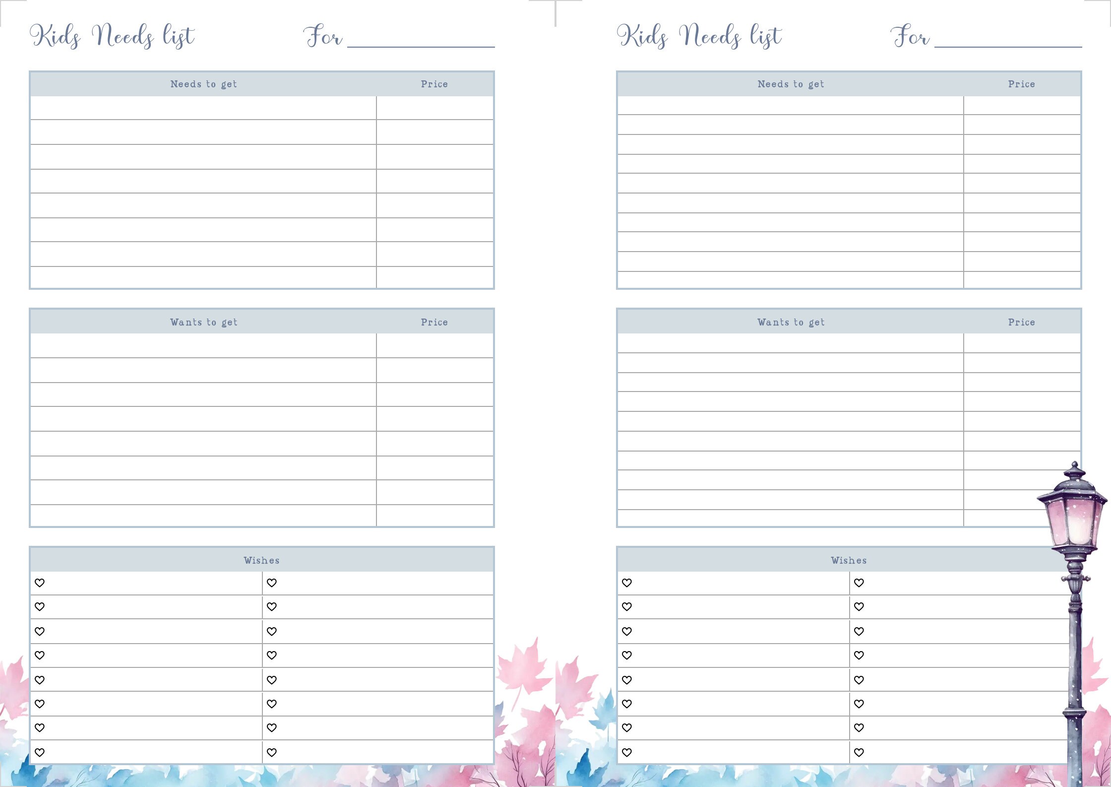 Winter Planner Girl Collection Printable Digital Download - Etsy Canada