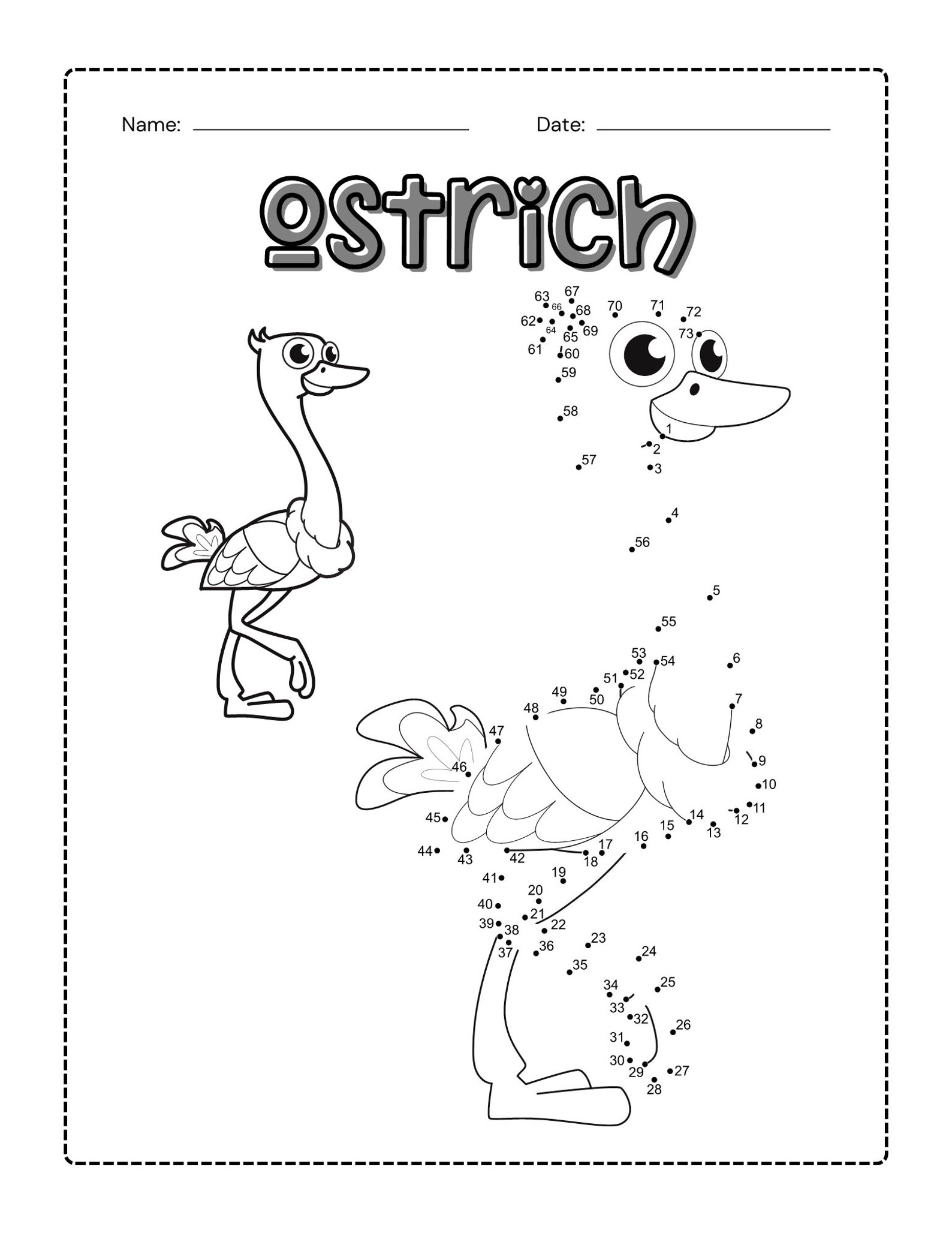 Animal Connect the Dots Printables: 50 Pages of Fun! Instant Download ...