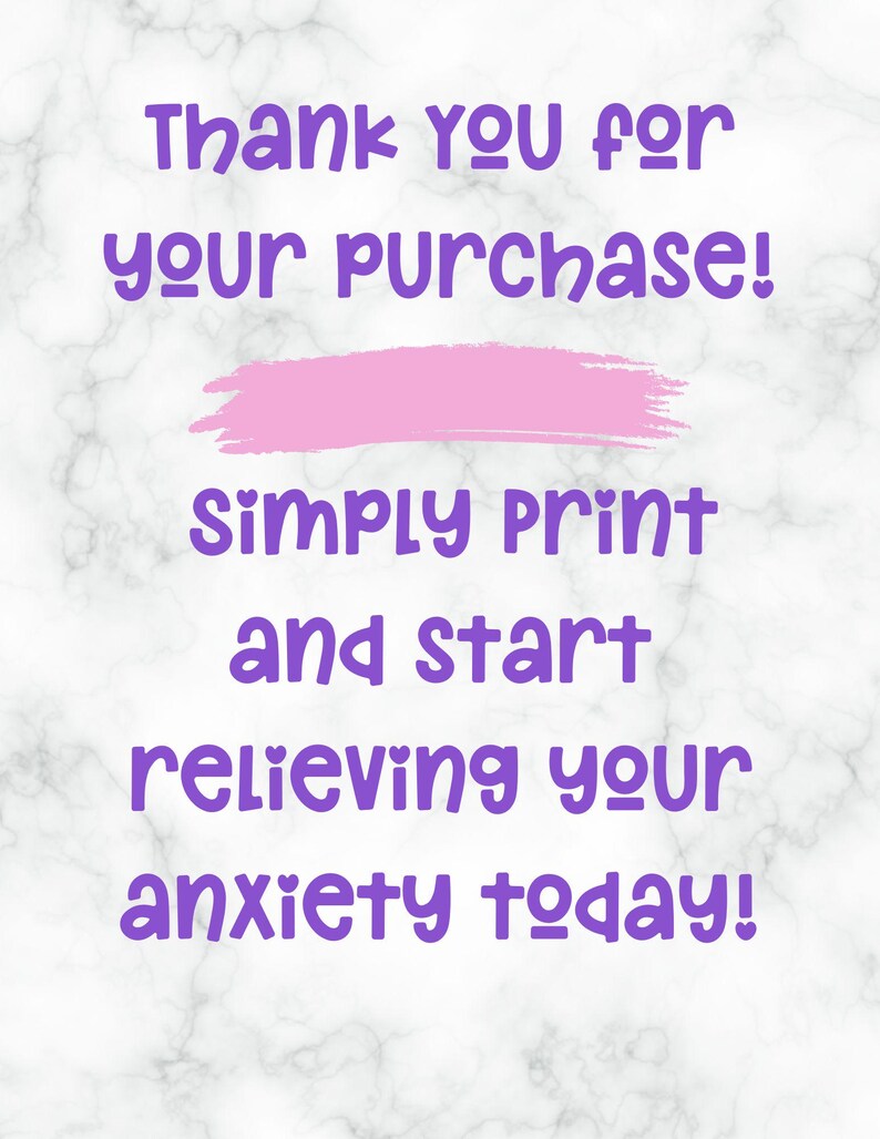 Anxiety Breakdown Worksheet | Self-care Helper | for Kids & Adults ...