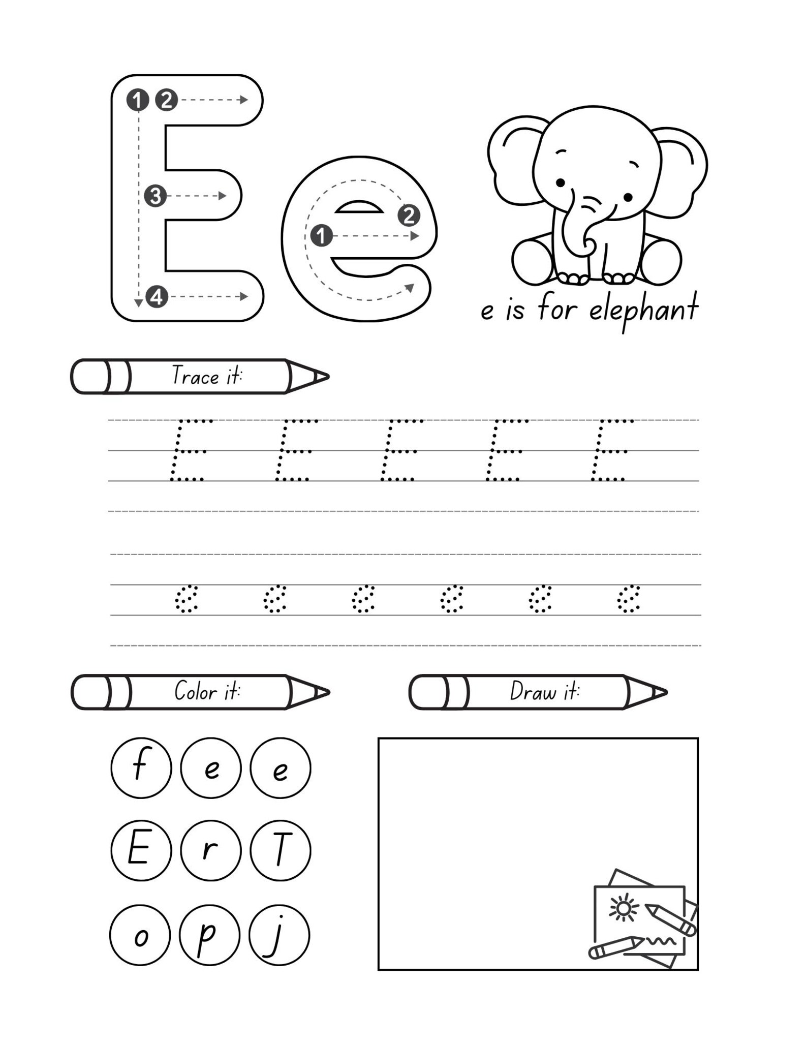 ABC Learning & Tracing Worksheets for Kids | Printable Alphabet ...