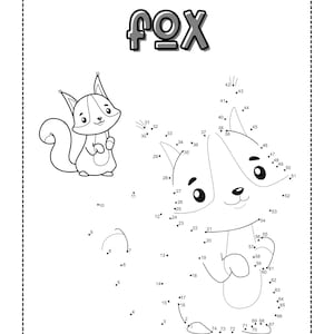 Animal Connect the Dots Printables: 50 Pages of Fun! Instant Download ...