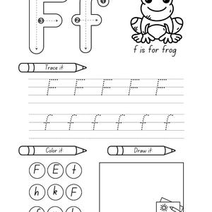 ABC Learning & Tracing Worksheets for Kids | Printable Alphabet ...