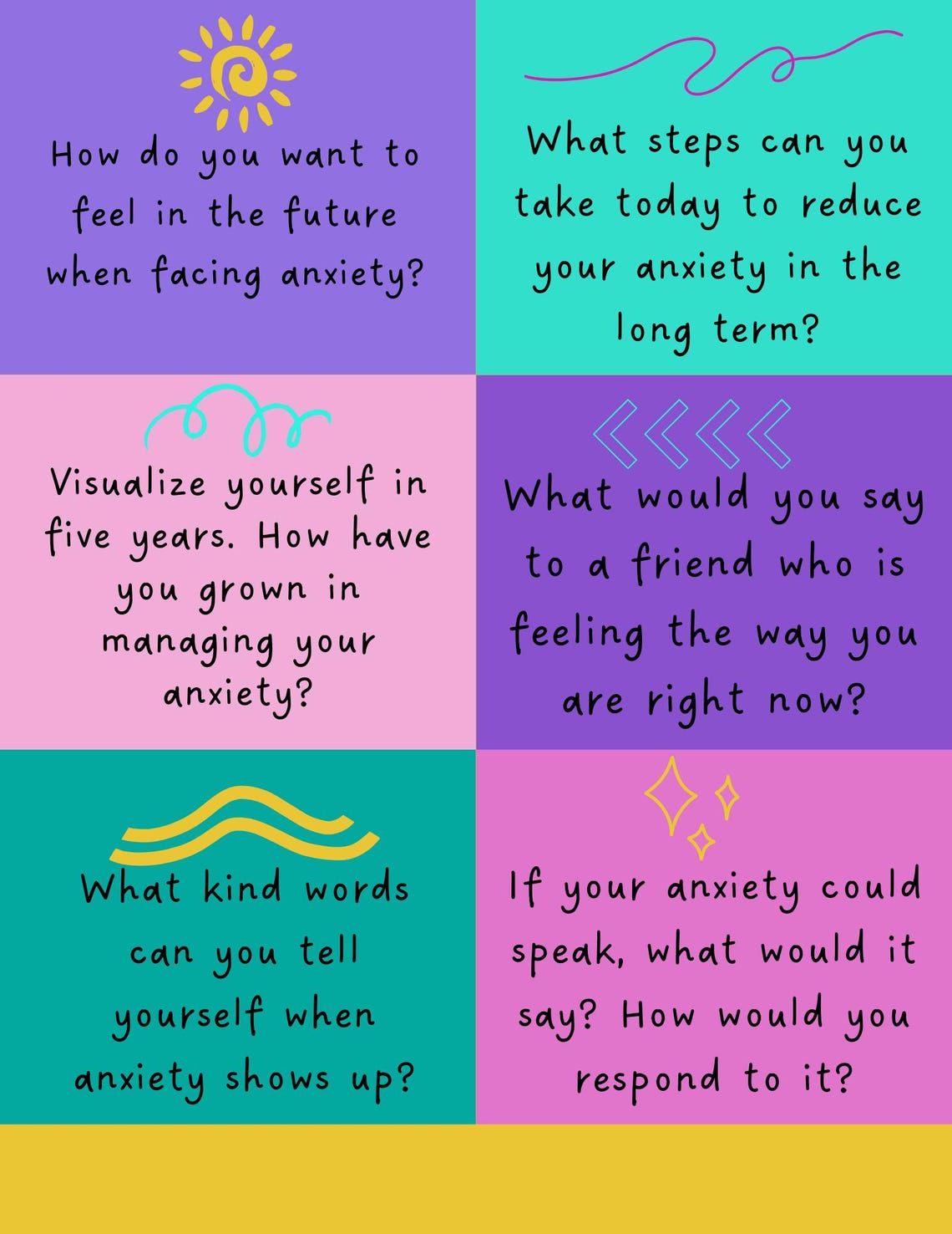 Anxiety Journal Prompt Cards | Printable Self-reflection & Mindfulness ...