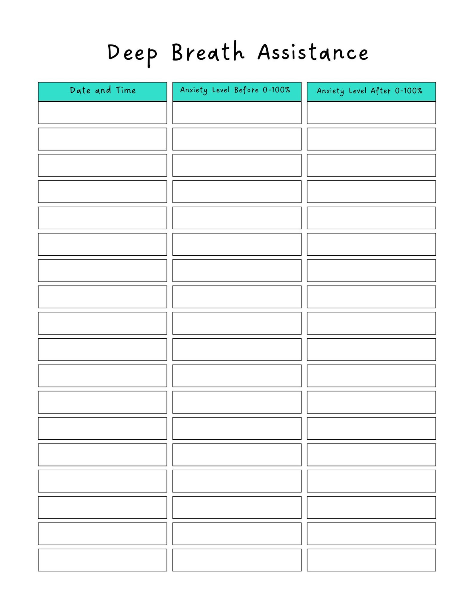 Anxiety Tracker Printable | Daily Anxiety Journal and Mood Log | Self ...