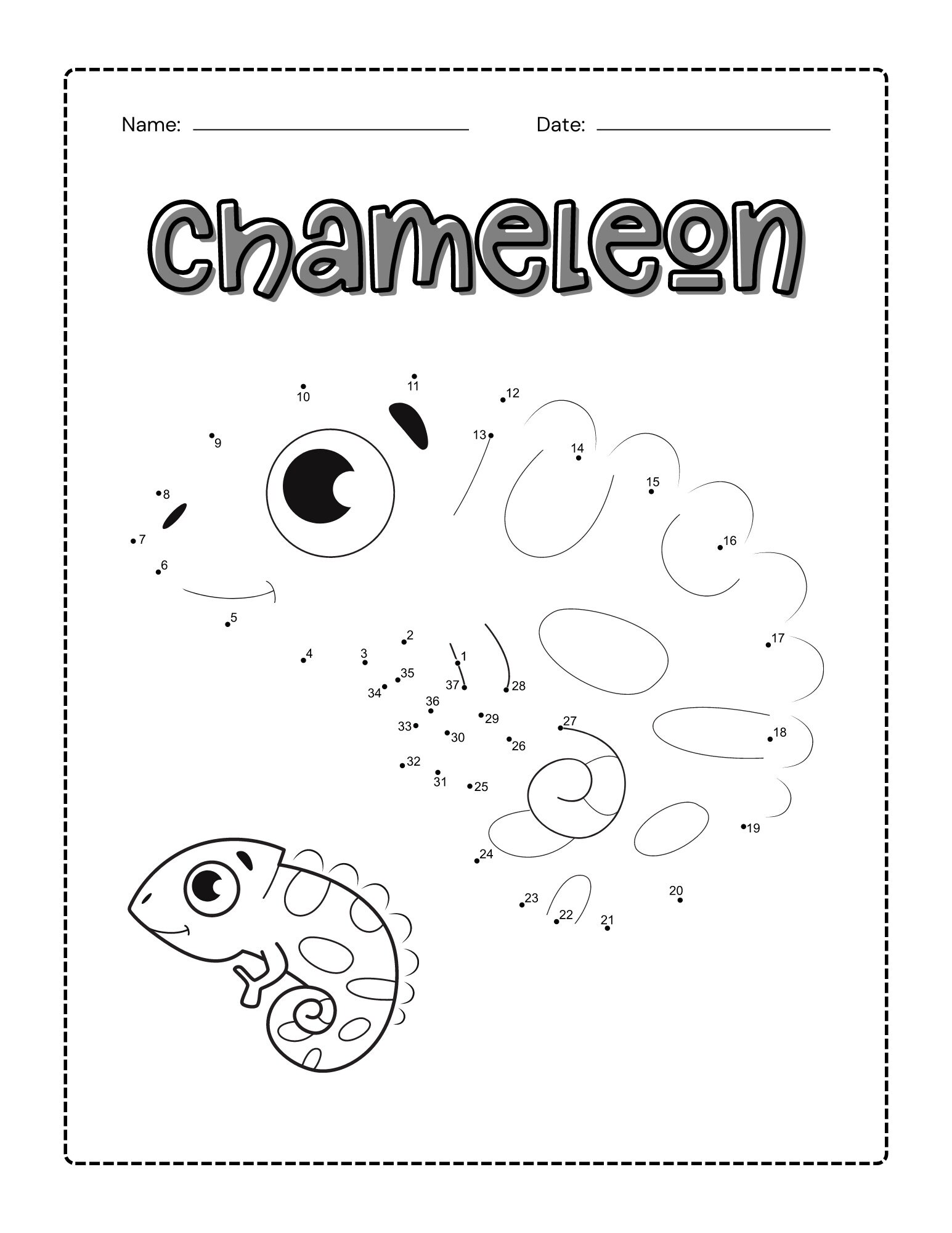 Animal Connect the Dots Printables: 50 Pages of Fun! Instant Download ...