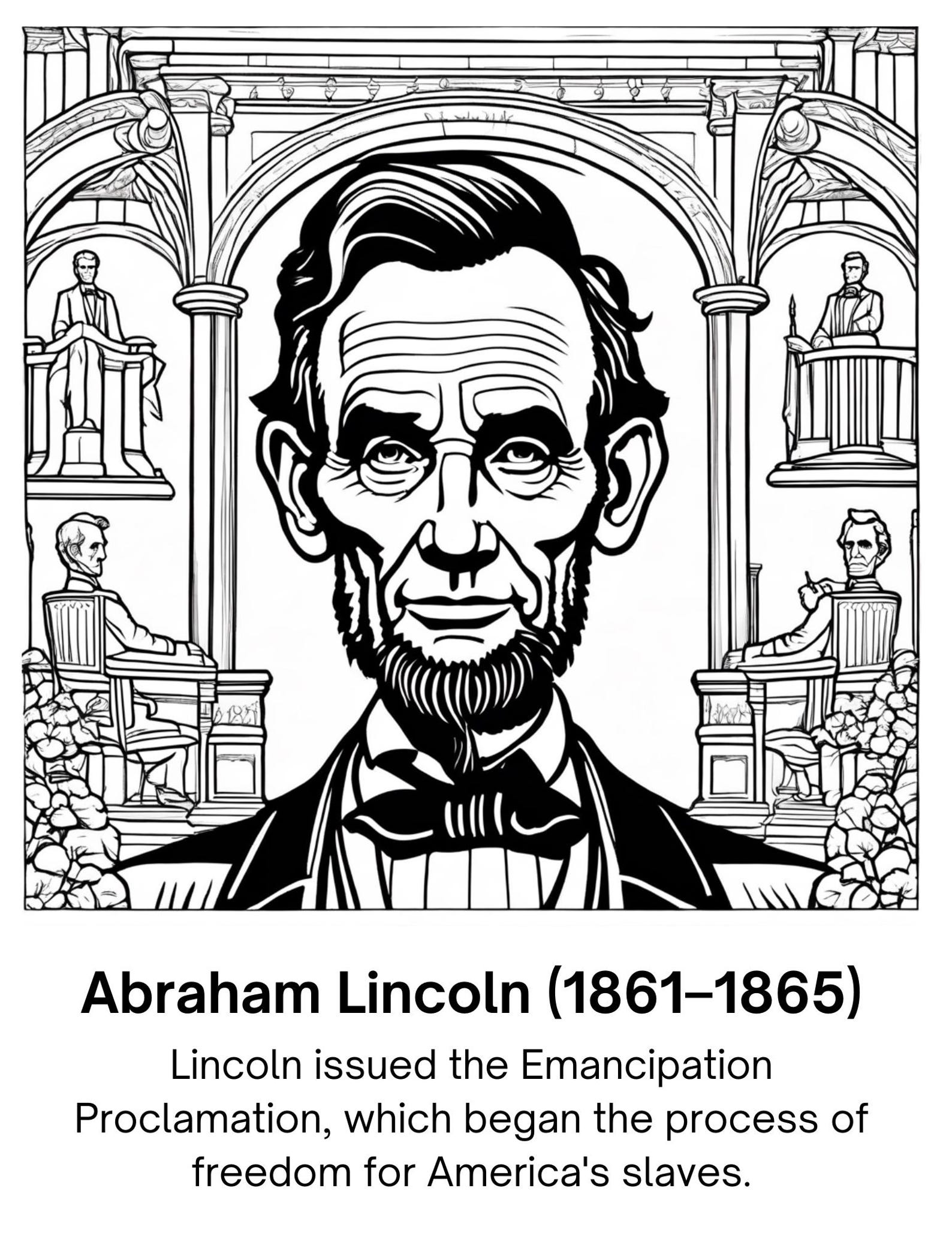 US Presidents Coloring Pages With Fun Facts | Presidential Printable ...