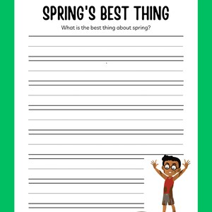 Kindergarten Spring Workbook - 25 Printable Worksheets | Writing ...