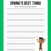 Kindergarten Spring Workbook - 25 Printable Worksheets | Writing ...