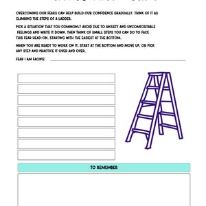 Anxiety and Depression Workbook BUNDLE 120+ Page Digital Download ...