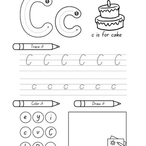 ABC Learning & Tracing Worksheets for Kids | Printable Alphabet ...