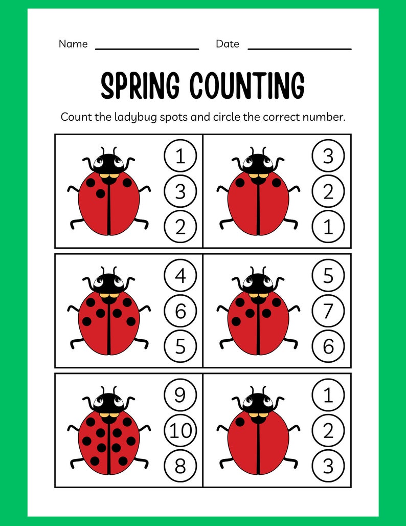 Kindergarten Spring Workbook - 25 Printable Worksheets | Writing ...
