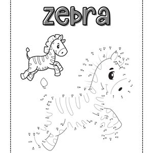 Animal Connect the Dots Printables: 50 Pages of Fun! Instant Download ...