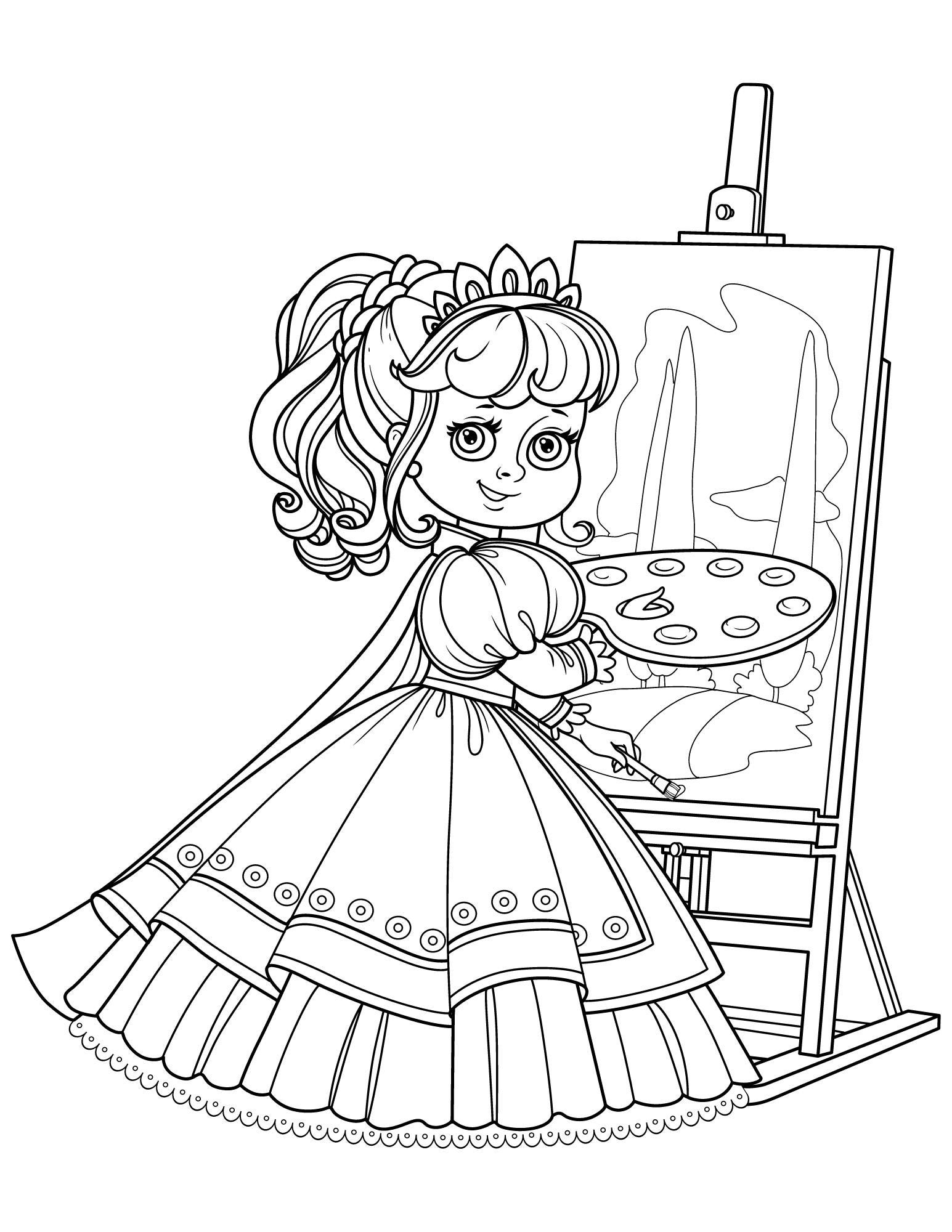 Princess Coloring 20 Printable Pages | Digital Download | Fairytale ...