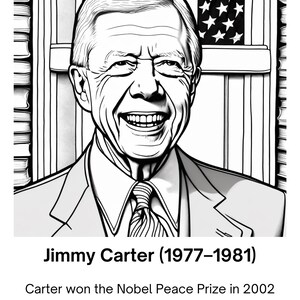 US Presidents Coloring Pages With Fun Facts | Presidential Printable ...