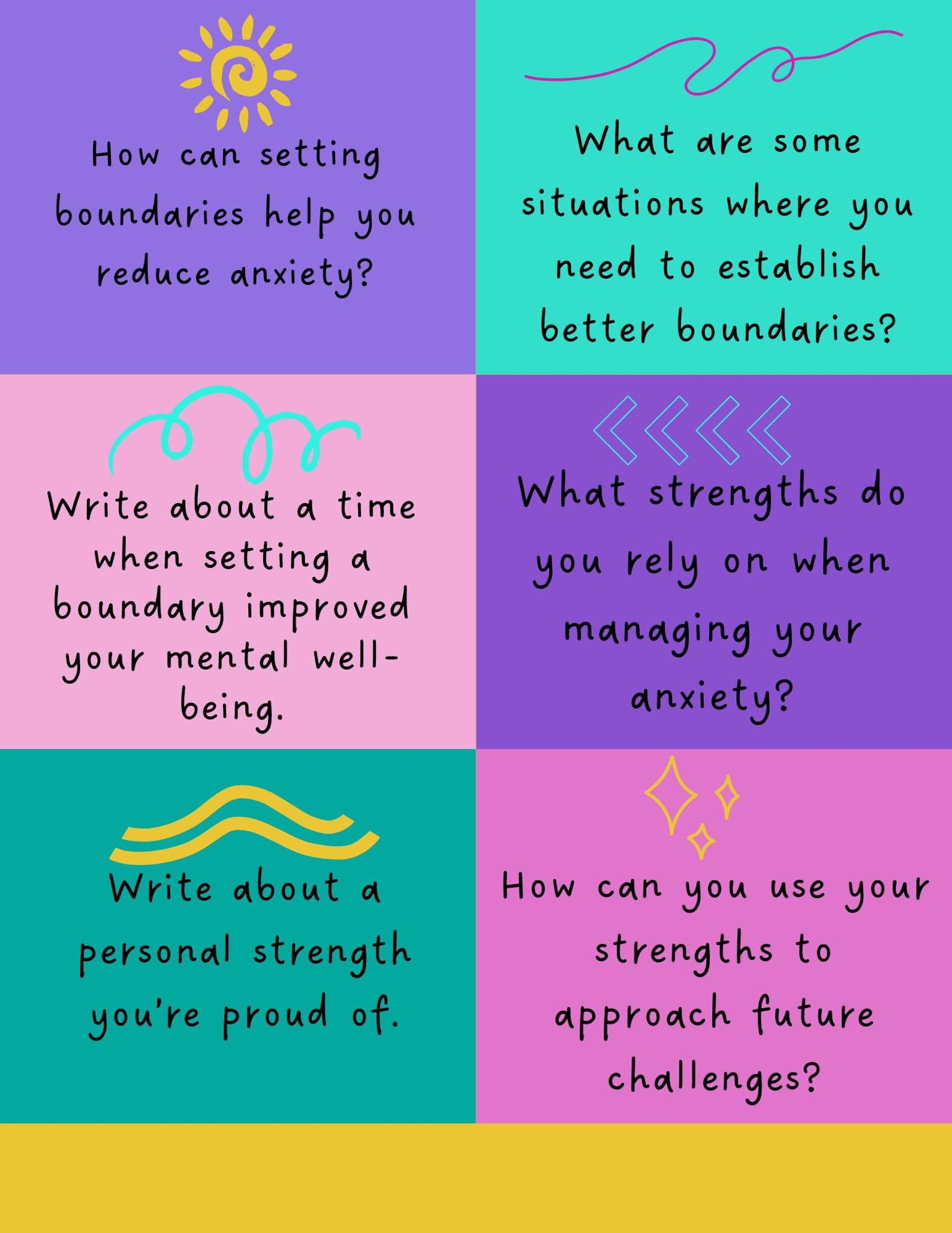 Anxiety Journal Prompt Cards | Printable Self-reflection & Mindfulness ...
