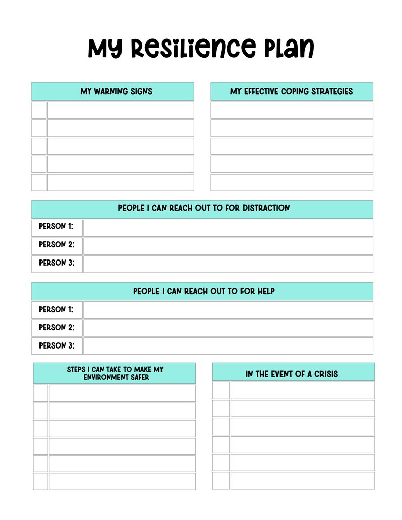 Anxiety and Depression Workbook BUNDLE 120 Page Digital Download ...