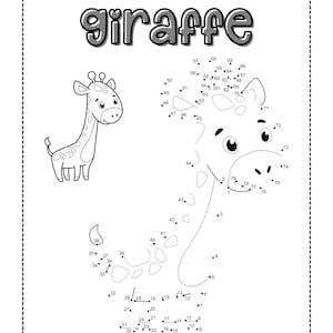 Animal Connect the Dots Printables: 50 Pages of Fun! Instant Download ...
