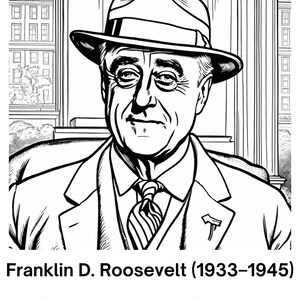 US Presidents Coloring Pages With Fun Facts | Presidential Printable ...