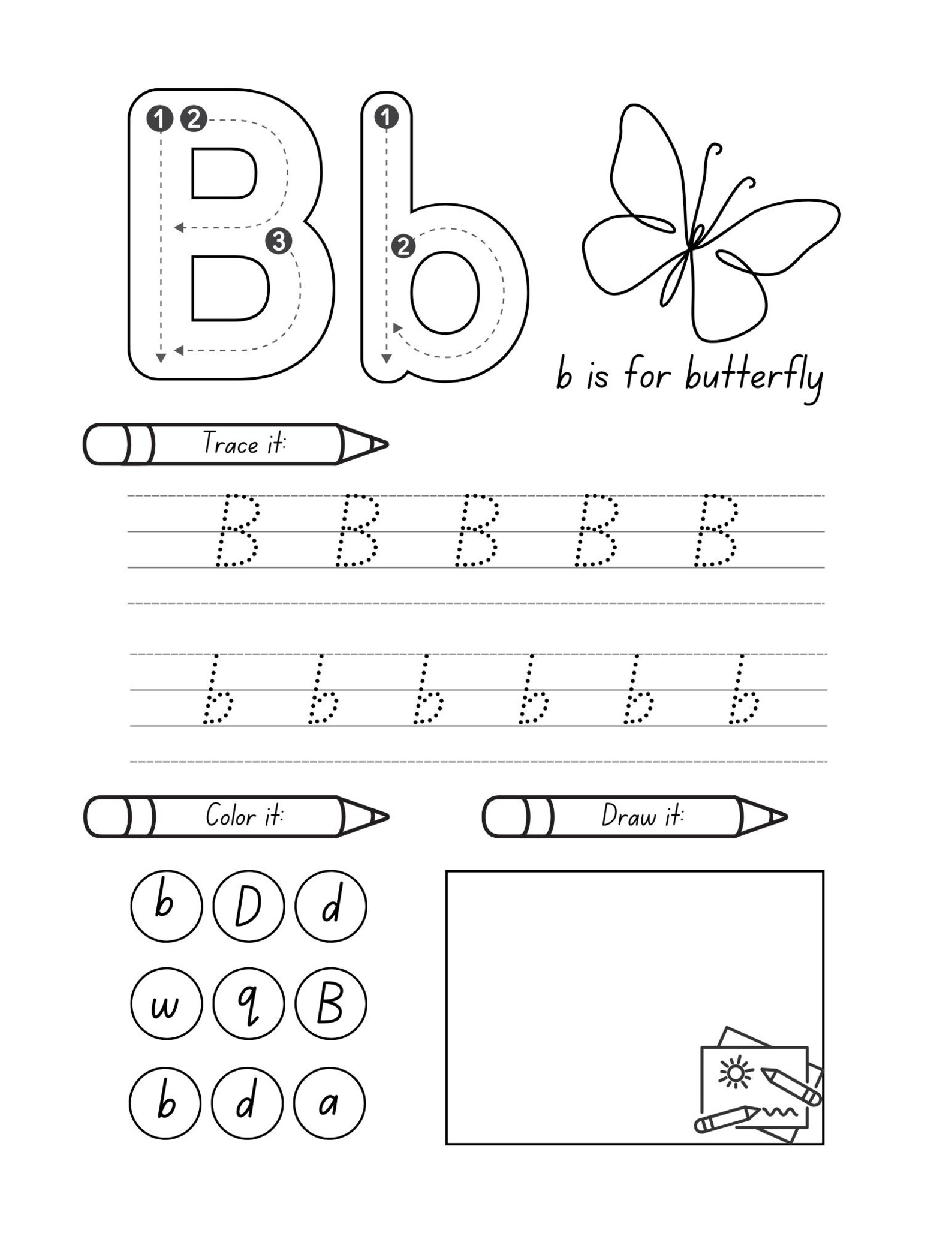 ABC Learning & Tracing Worksheets for Kids | Printable Alphabet ...