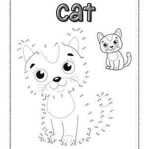 Animal Connect the Dots Printables: 50 Pages of Fun! Instant Download ...