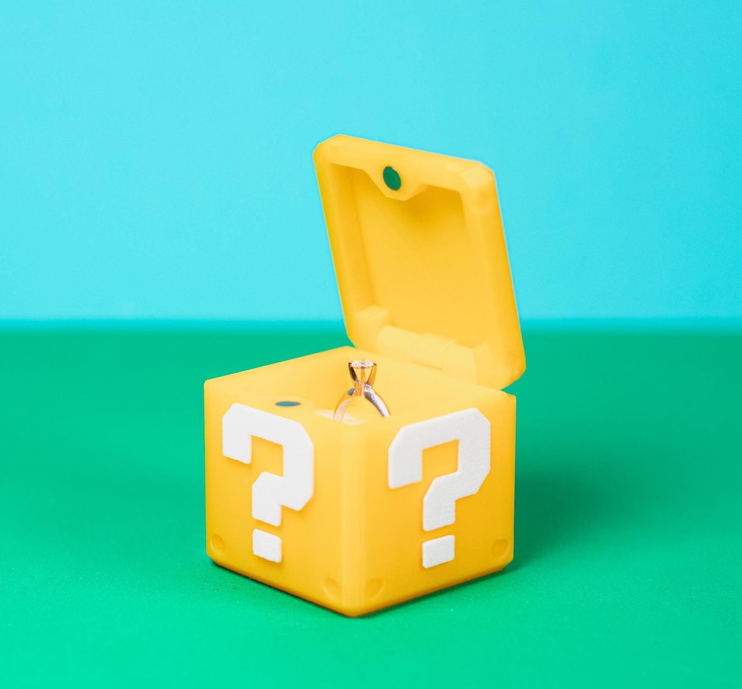 Mario Ring Box Mario Mystery Box Proposal Ring Box Unique Engagement ...