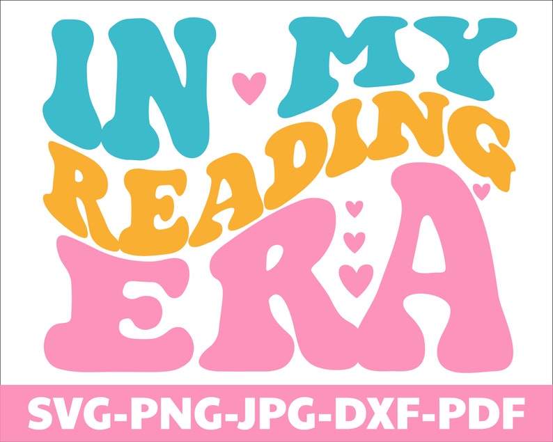 In My Reading Era Svg, in My Era Png, Reading Svg, Reading Groovy Svg ...