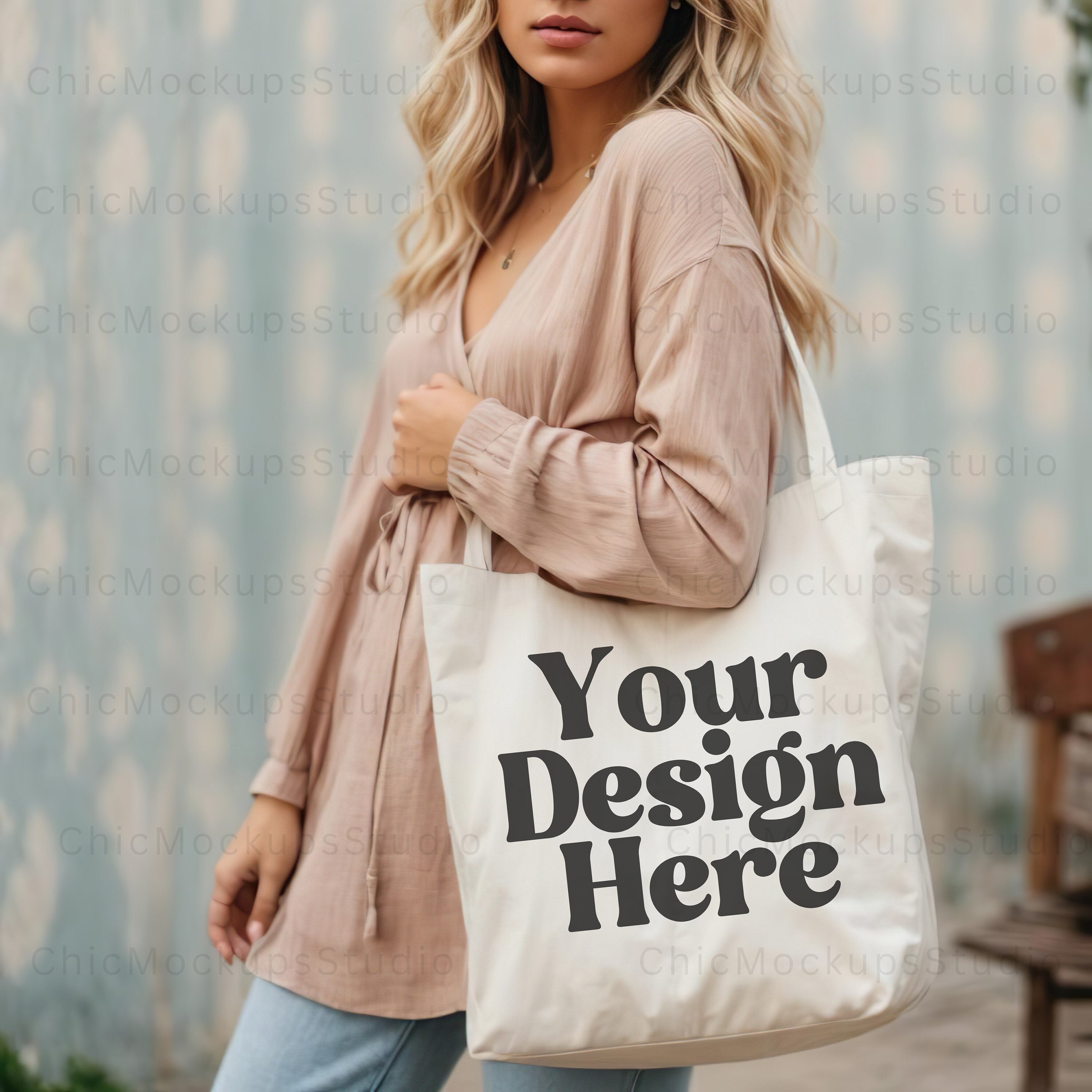 Tote Bag Mockup Canvas Tote Bag Mockup Boho Tote Bag Mock Model Tote ...