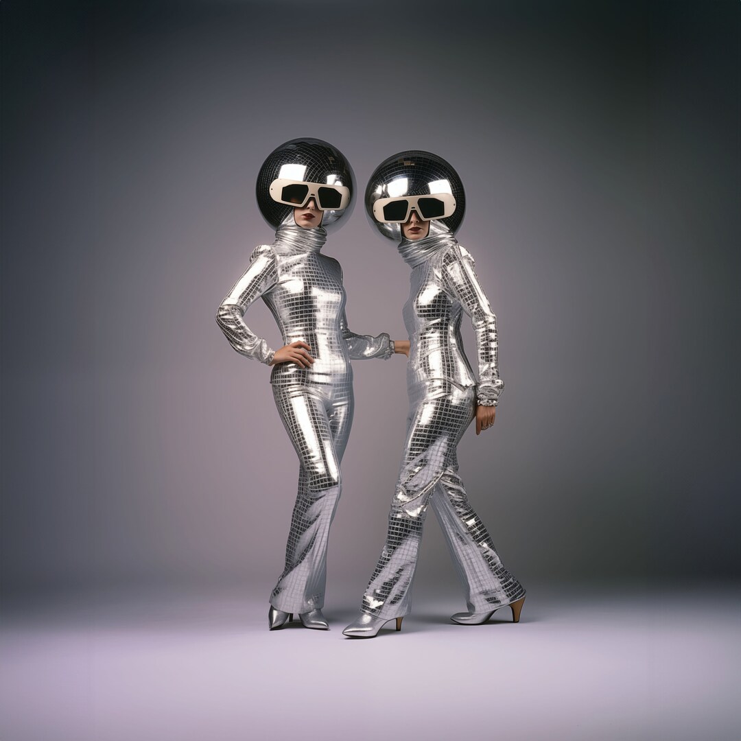 Digital Download Disco Twins Wall Poster Retro Wall Art Wall Art ...