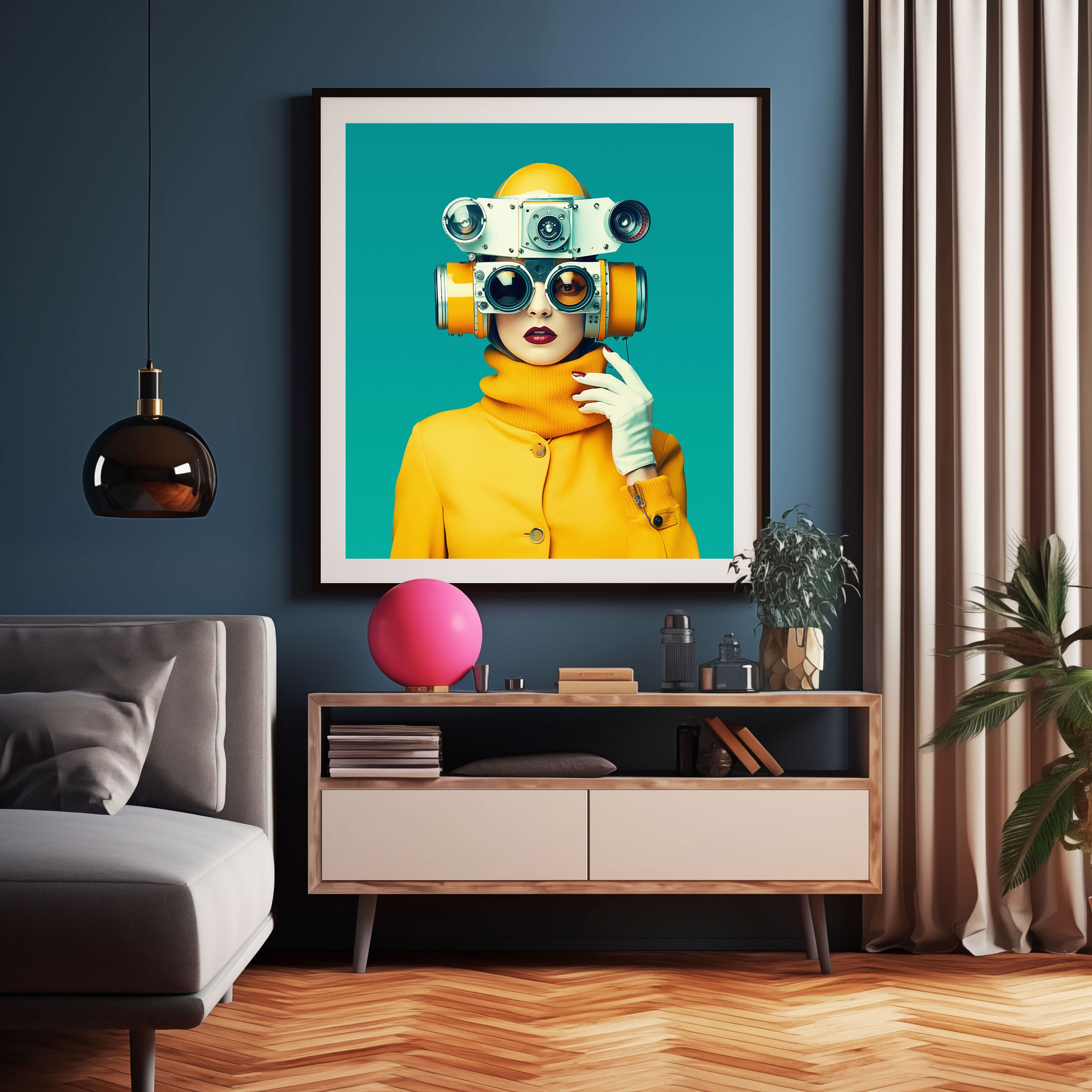 Digital Download – Sci-fi Poster – Wall Poster – Retro Futurism Wall ...