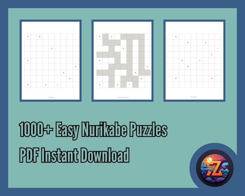1000 Easy Nurikabe Puzzles - Etsy
