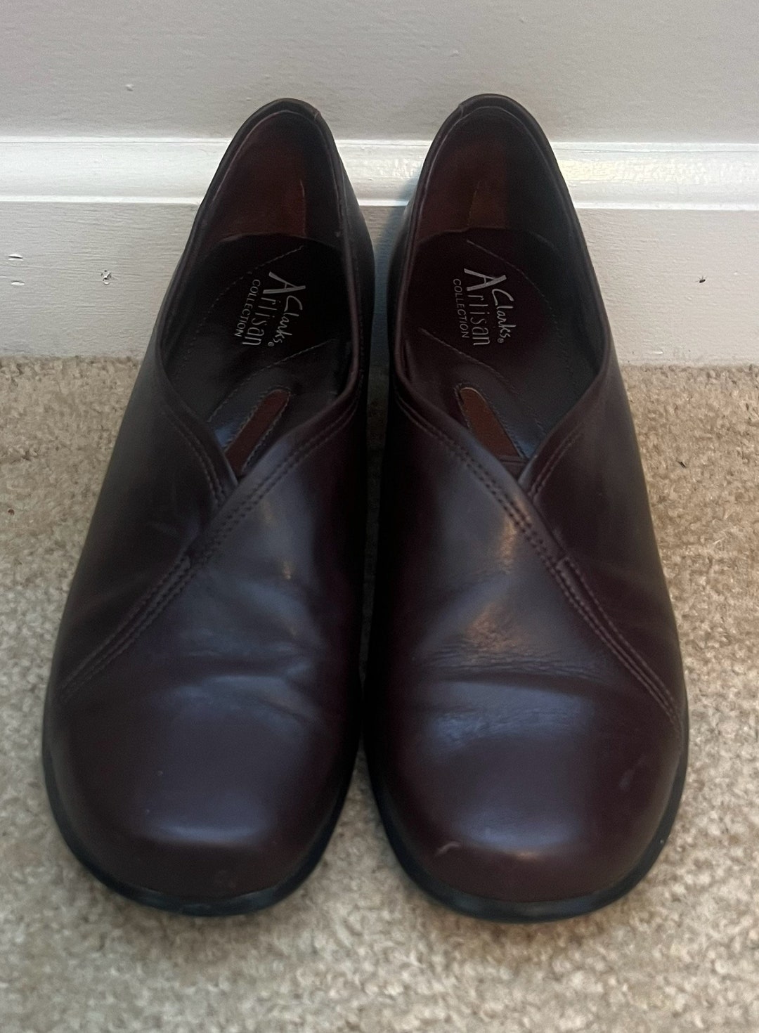 Brown Clark Artisan Shoes 8 1/2 - Etsy