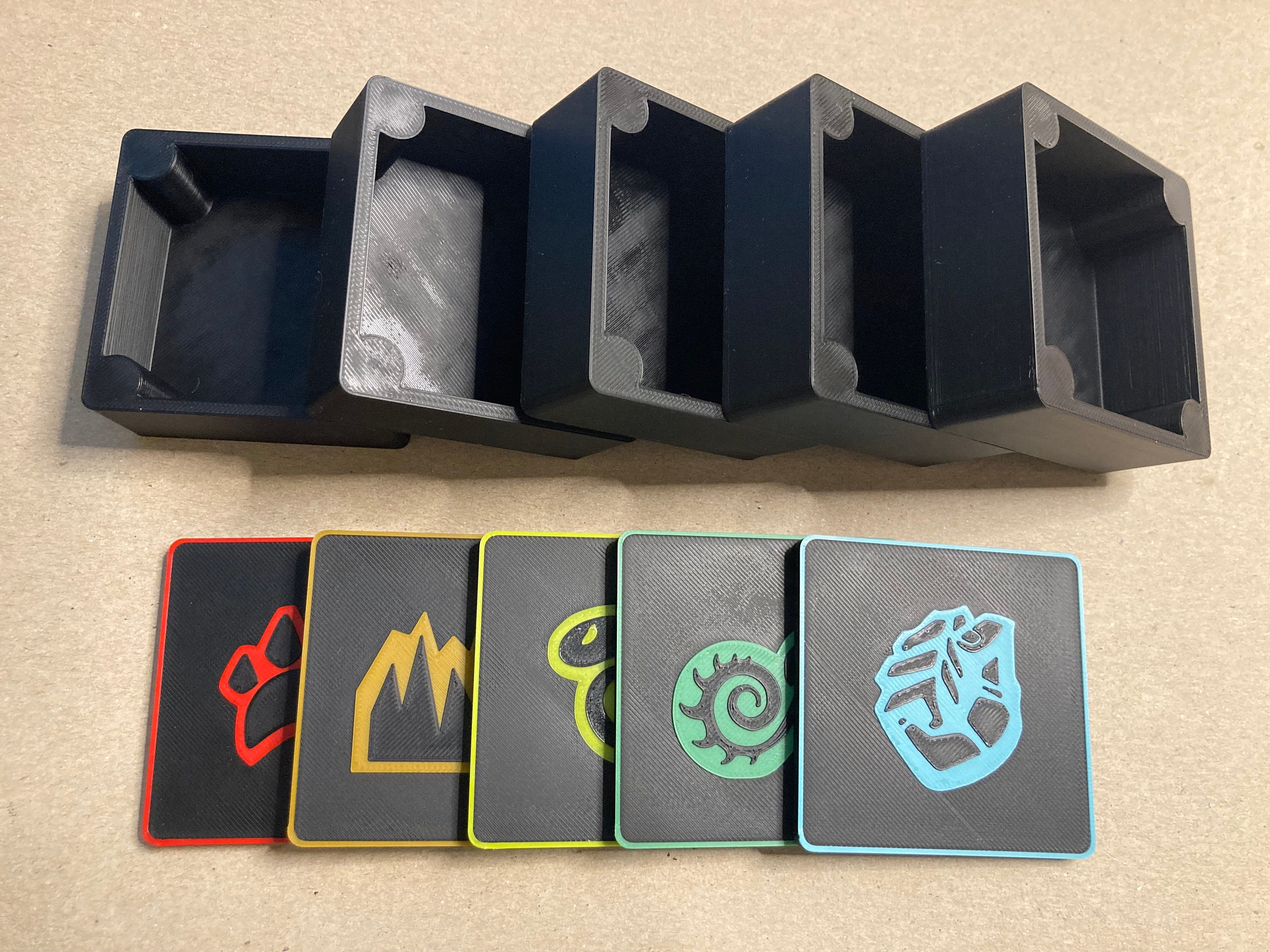 Spirit Island Hazard Tokens Set With Magnetic Containers - Etsy