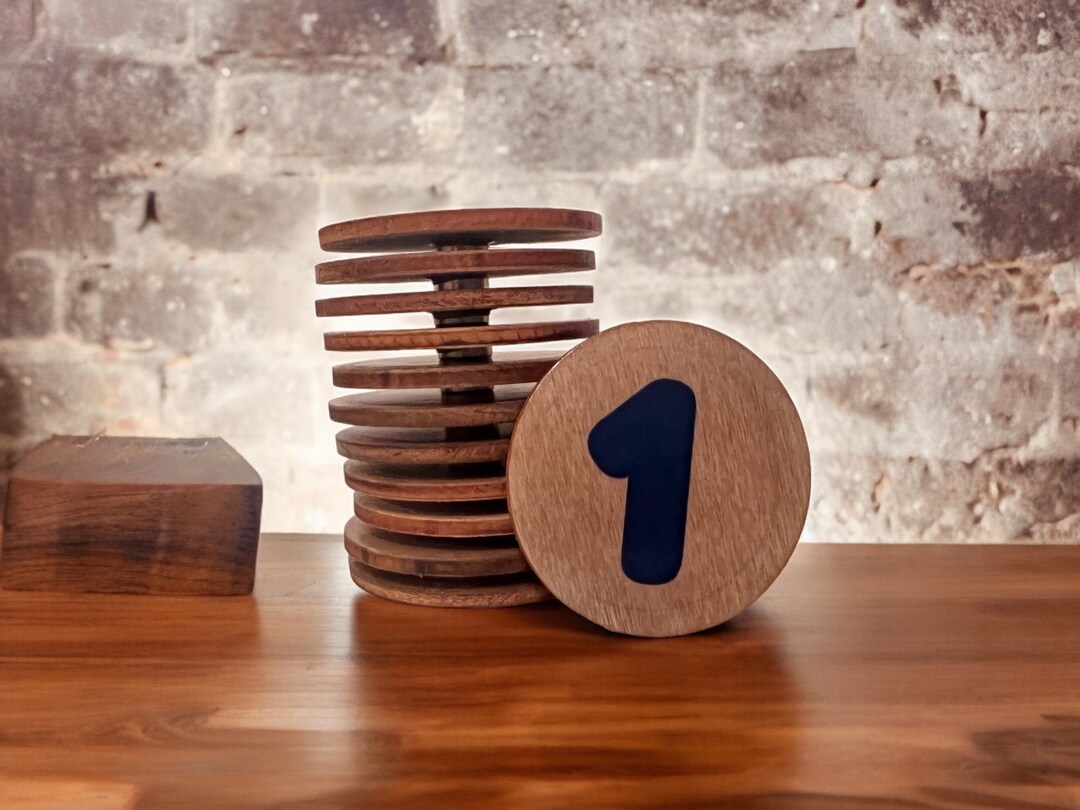 Number Wooden Magnets - 20 Pieces - Toddler Education - Montessori ...