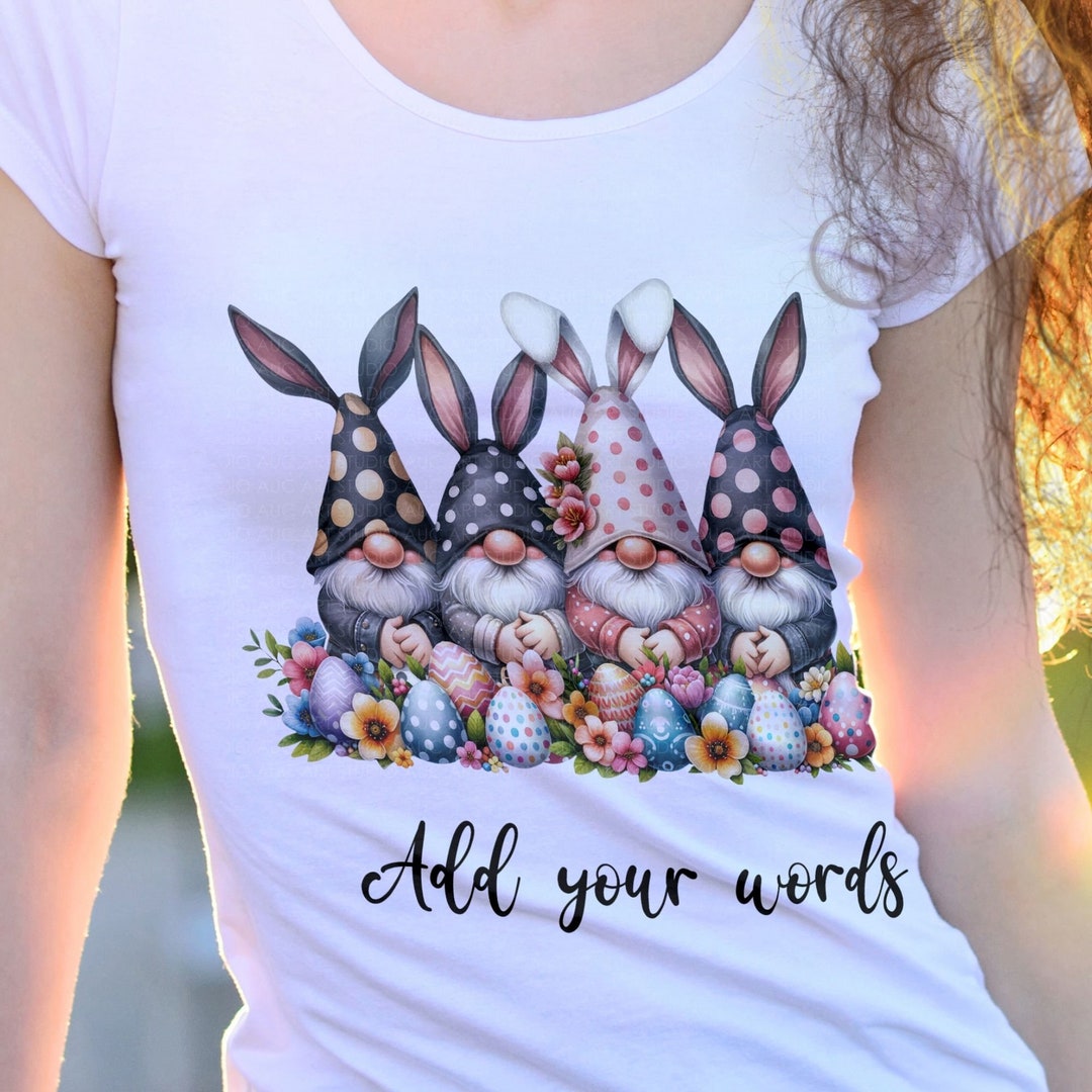 Watercolor Easter Bunny Gnomes, Clipart PNG, Sublimation Design, Easter ...