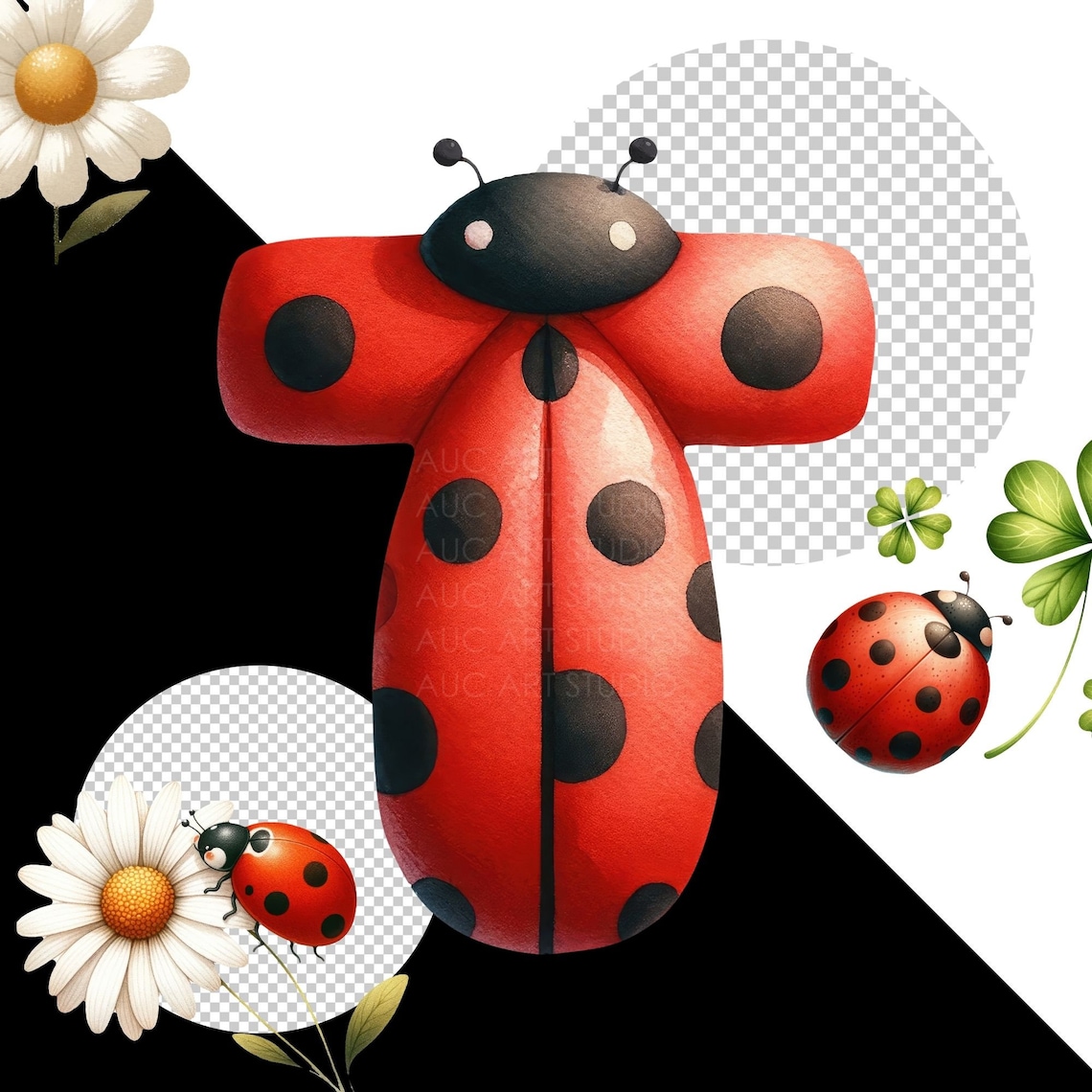 48 Ladybug Alphabet Clipart , Ladybug Number, Ladybug Clipart Png, Love ...