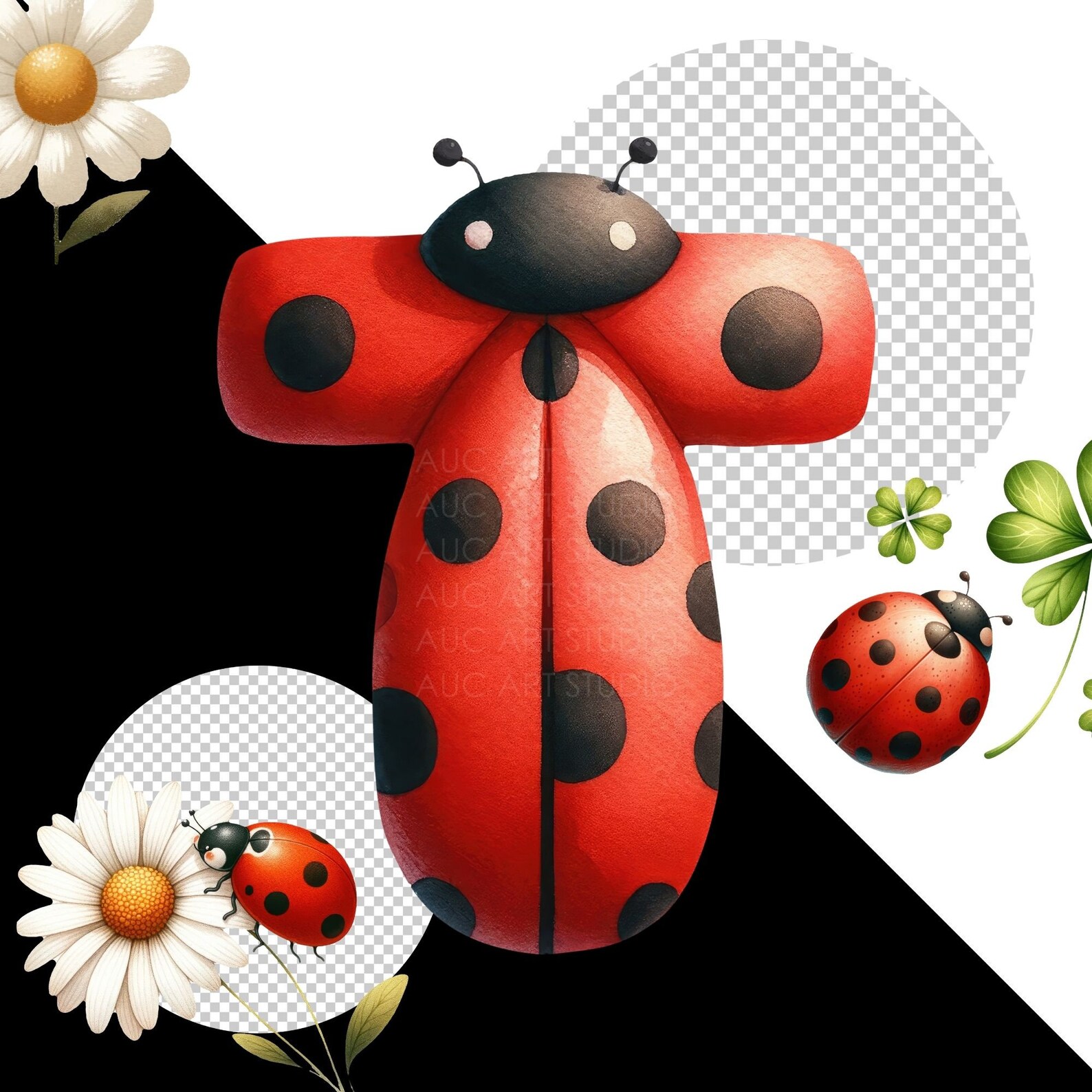 48 Ladybug Alphabet Clipart , Ladybug Number, Ladybug Clipart Png, Love ...