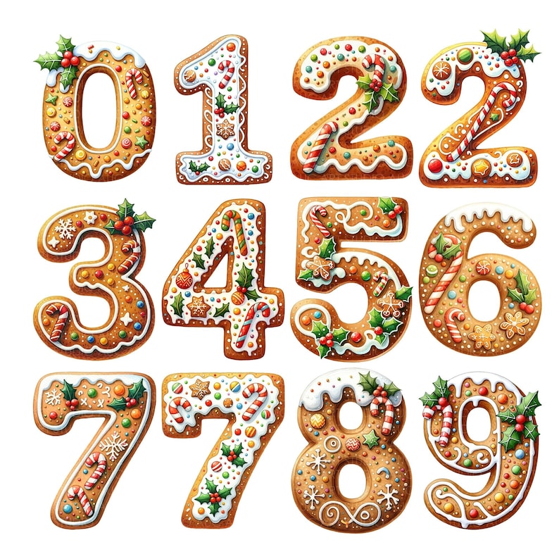 Christmas Alphabet 74 Png File Bundle, Clipart Christmas Png, Font Png ...